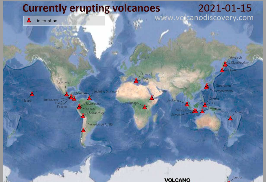 The Big Wobble : January's impressive volcanic activity continues with ...