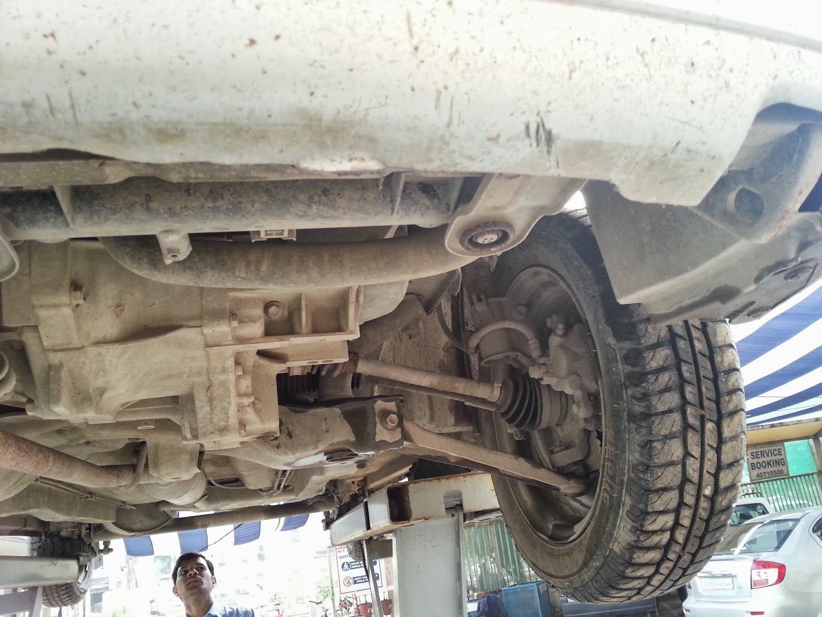 Thoughts...: Only for gearheads, Wagon R undercarriage