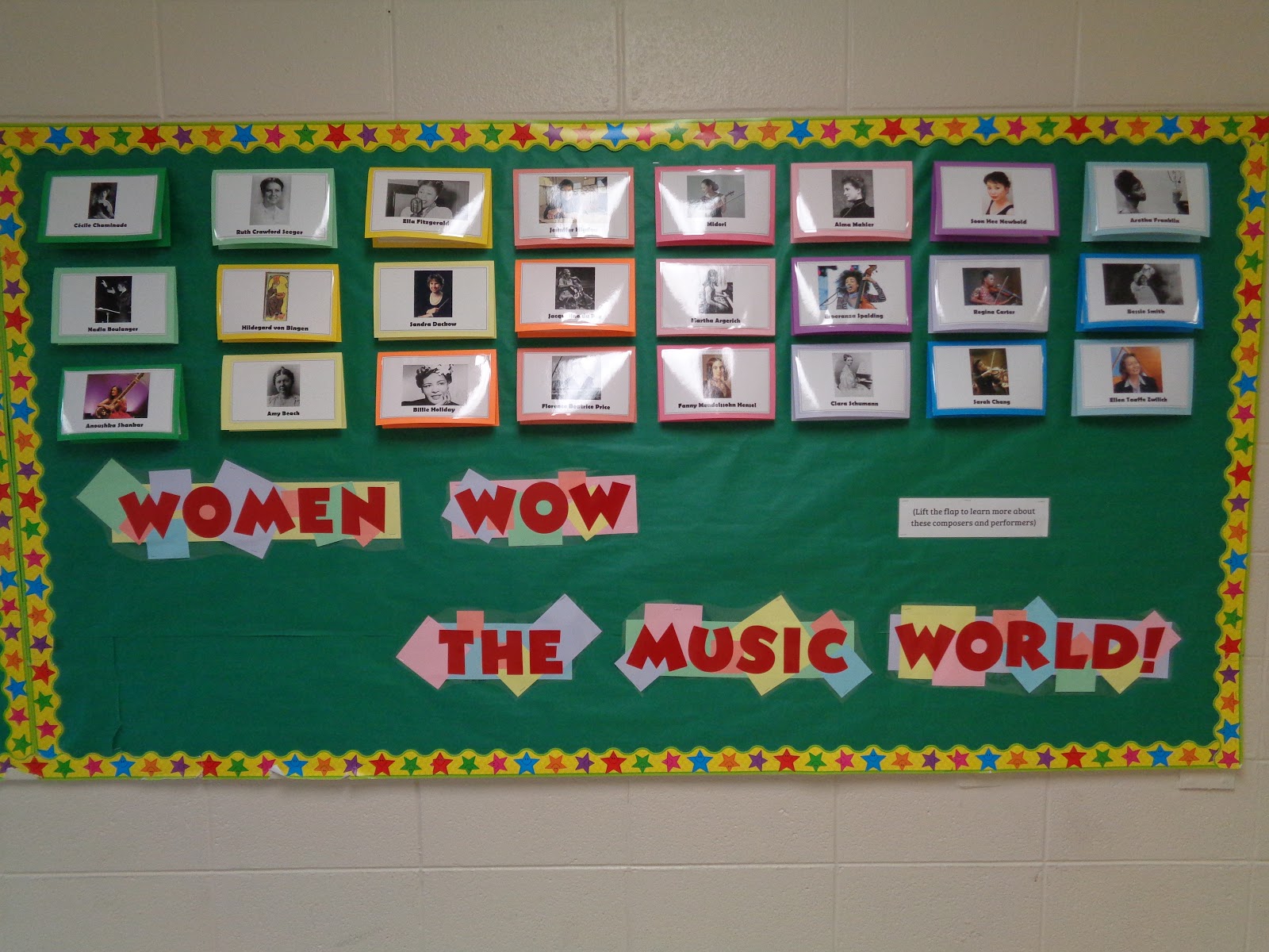 Teaching Elementary Orchestra : Women Wow the Music World! Bulletin Board