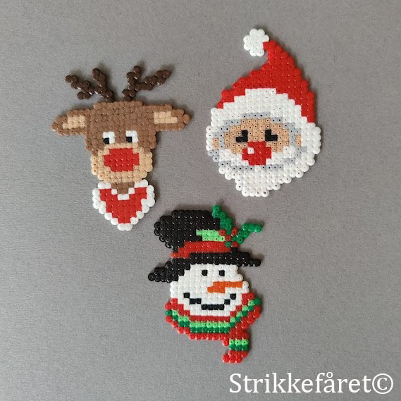Strikkefåret: Julepynt af Hama perler