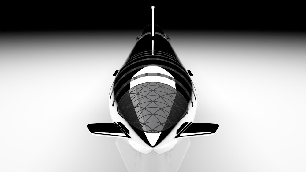 B&W SpaceX Starship renders by Brandon Bolleber | human Mars