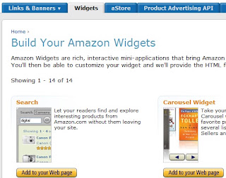 Useful Information-Got them from my life: How to add Amazon Widgets to ...