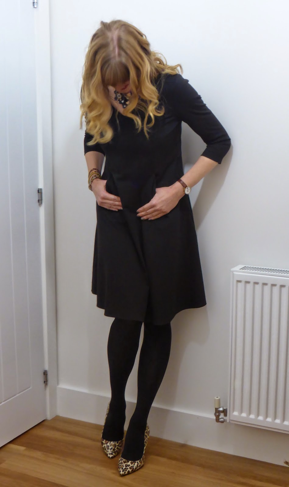 Outfit Post: LBD with Leopard Accessories - What Lizzy Loves