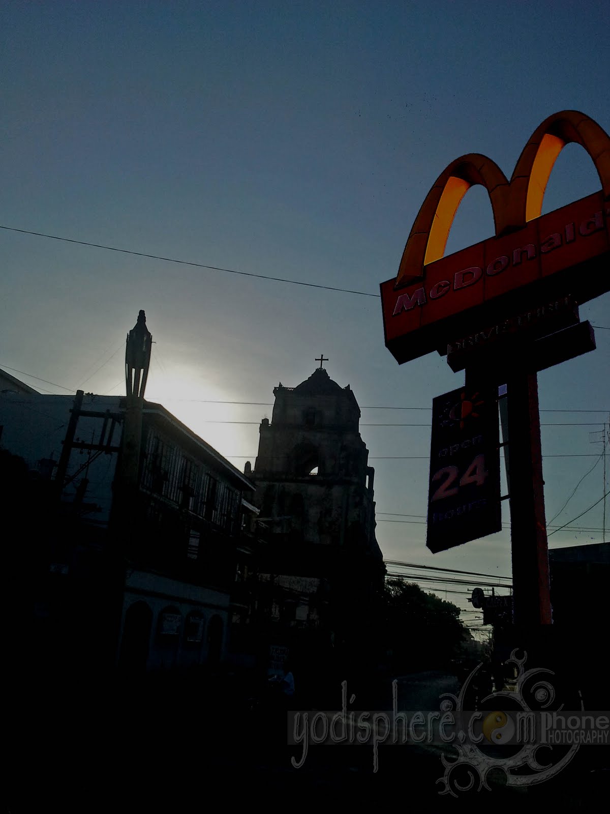 Ilocos Tour » Sinking Bell Tower and McDonalds’ Rising Golden Arch ...