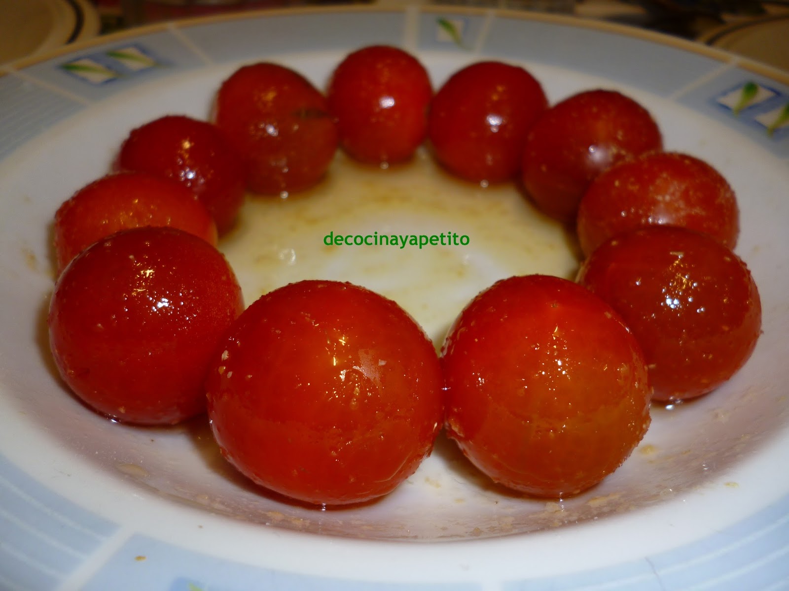 Cocinando con Vicky, recetas de cocina: Ensalada de tomates cherry con ...