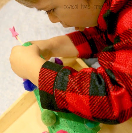 Fine Motor Velcro Christmas Tree | School Time Snippets