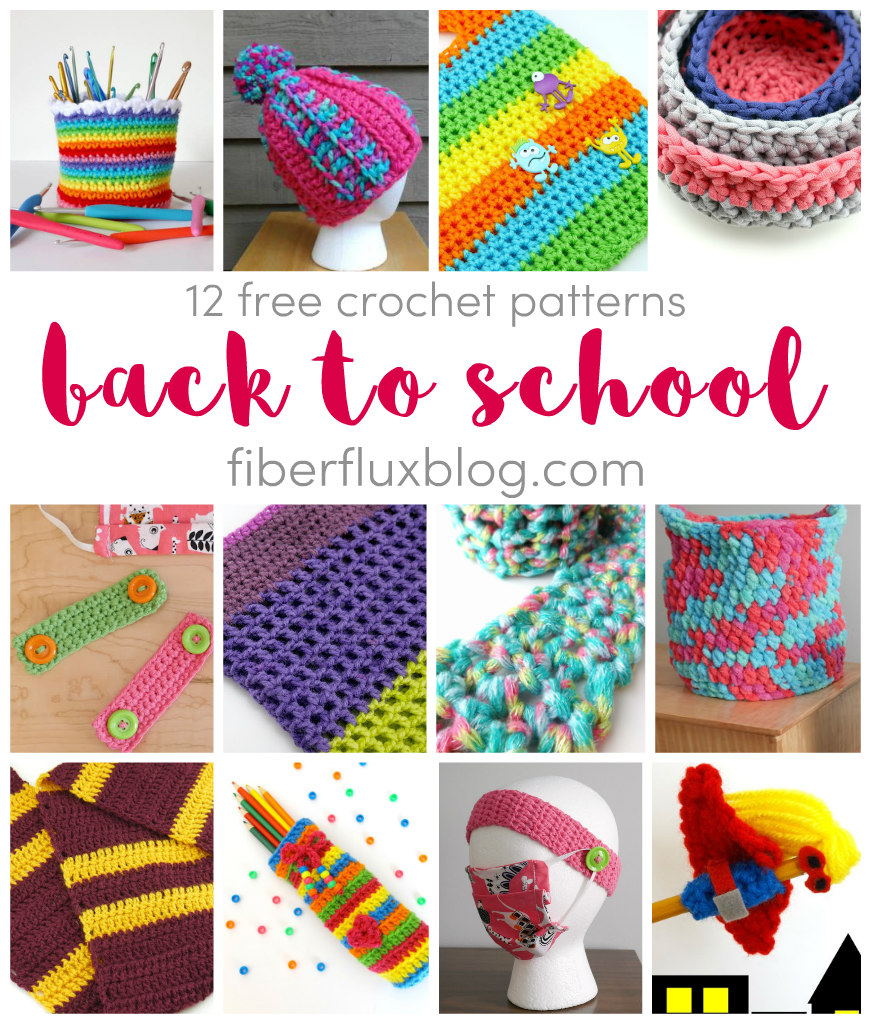 Fiber Flux: Back To School! 12 Free Crochet Patterns