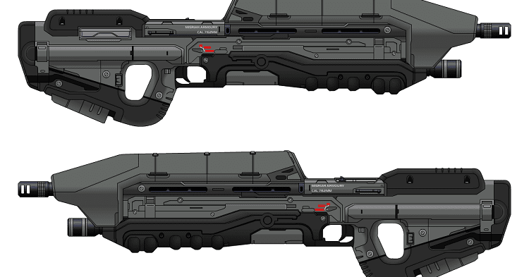 Halo Fam: MA5 Assault Riffle Weapon Halo