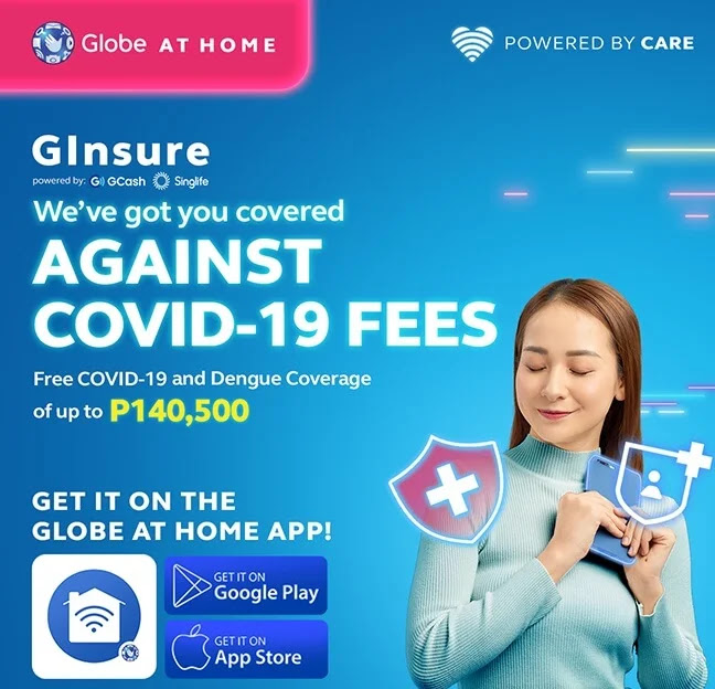FREE GInsure with Globe Plans and Promos; FREE COVID-19 and Dengue ...