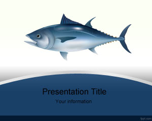 Easy Tuna Fish PowerPoint Background for Aquatic Business Meeting ...