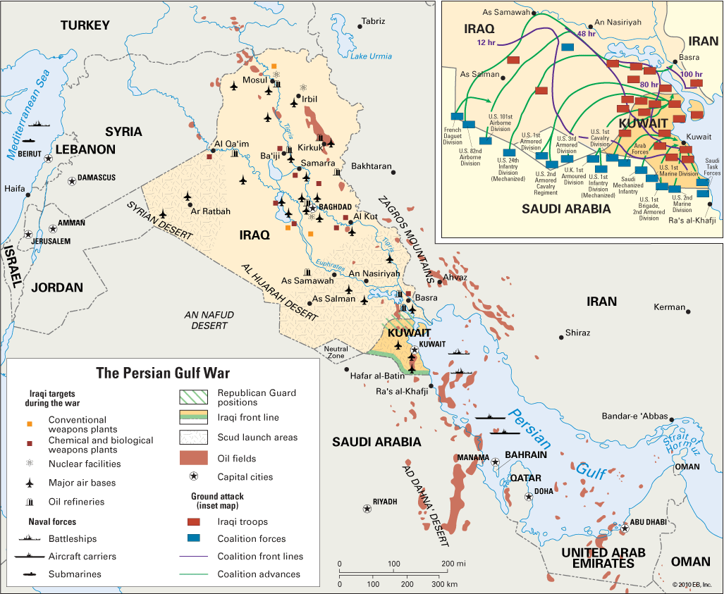 The Persian Gulf War [1027x843] : MapPorn