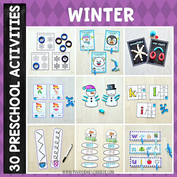 Winter Preschool and Kindergarten Printable Pack | The Pinay Homeschooler