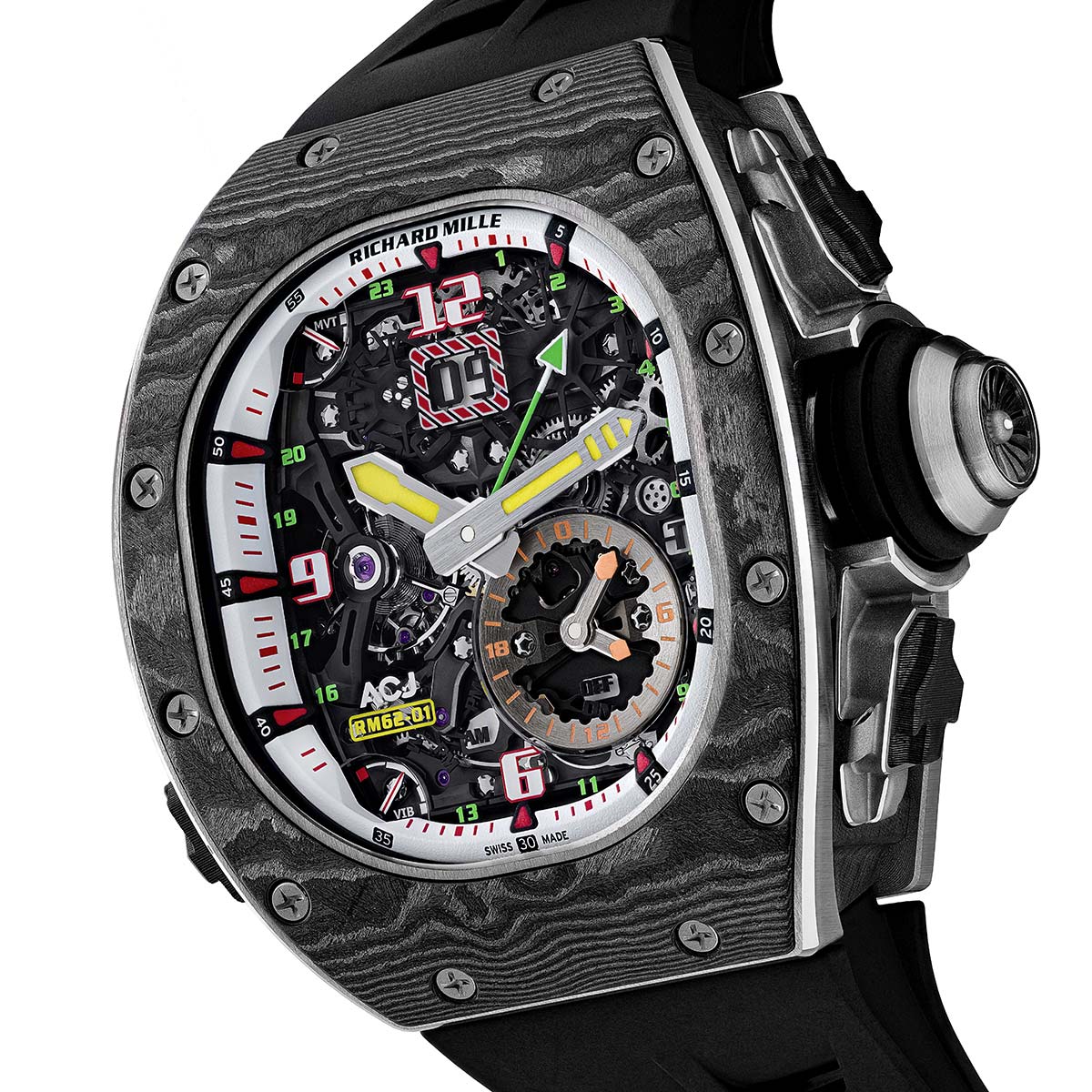 Richard Mille - RM 62-01 Tourbillon Vibrating Alarm ACJ | Time and ...