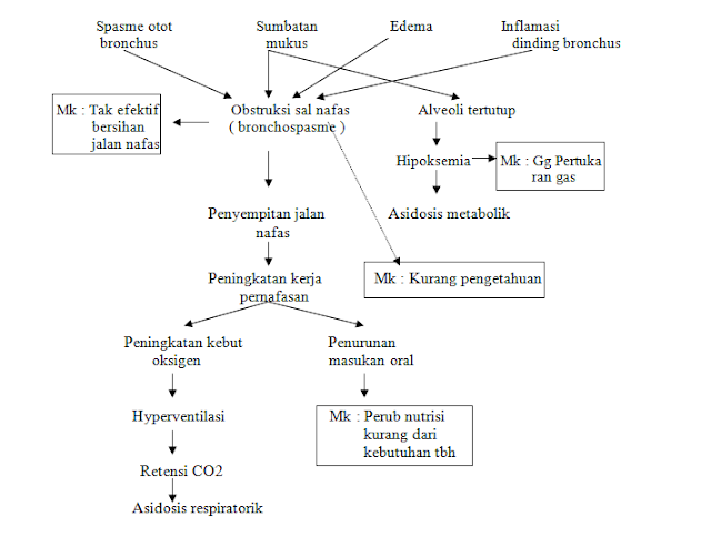 PATHWAYS ASMA - Asuhan Keperawatan (Askep) Perawat