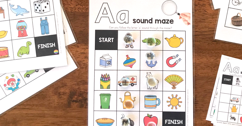 ALPHABET SOUND MAZES | you clever monkey