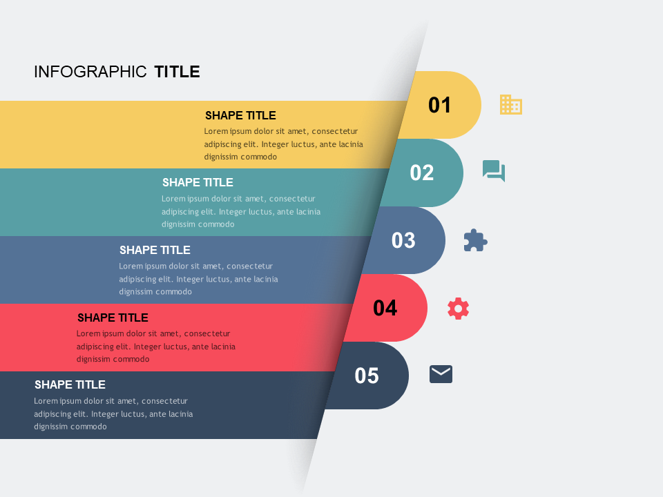 Vertical Dynamic Dimensional List PowerPoint Templates - PowerPoint Free