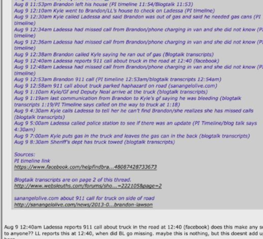 Finding Brandon Lawson