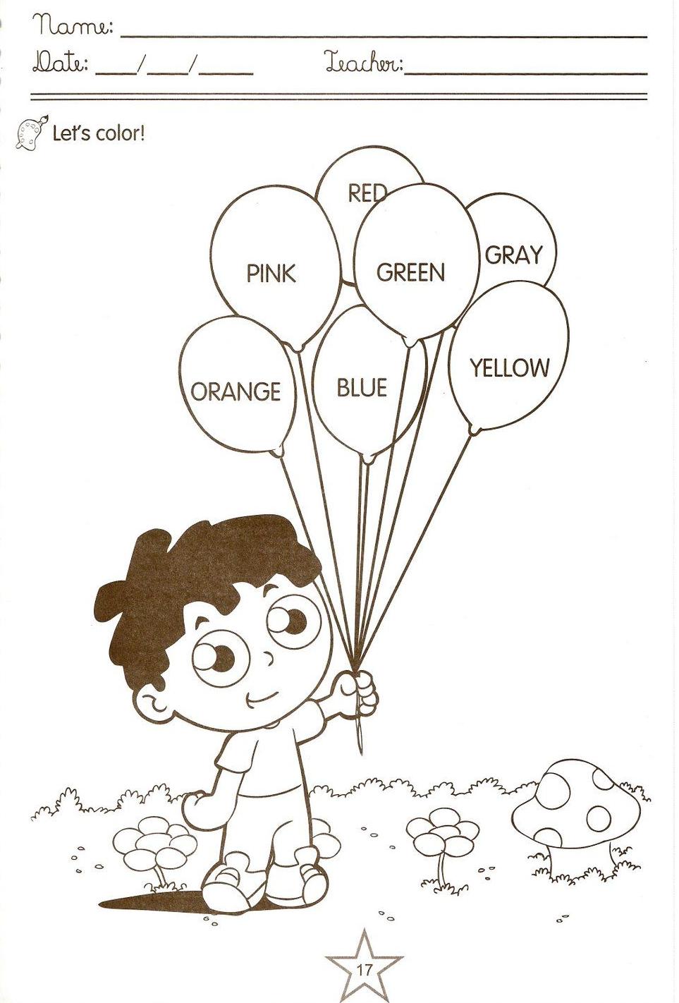 English Activities for Children: Colors