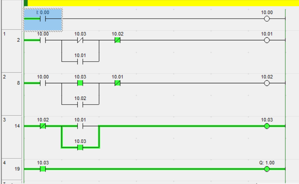 Belajar PLC Omron dan Instrumentasi: satu tombol on off dengan cx ...