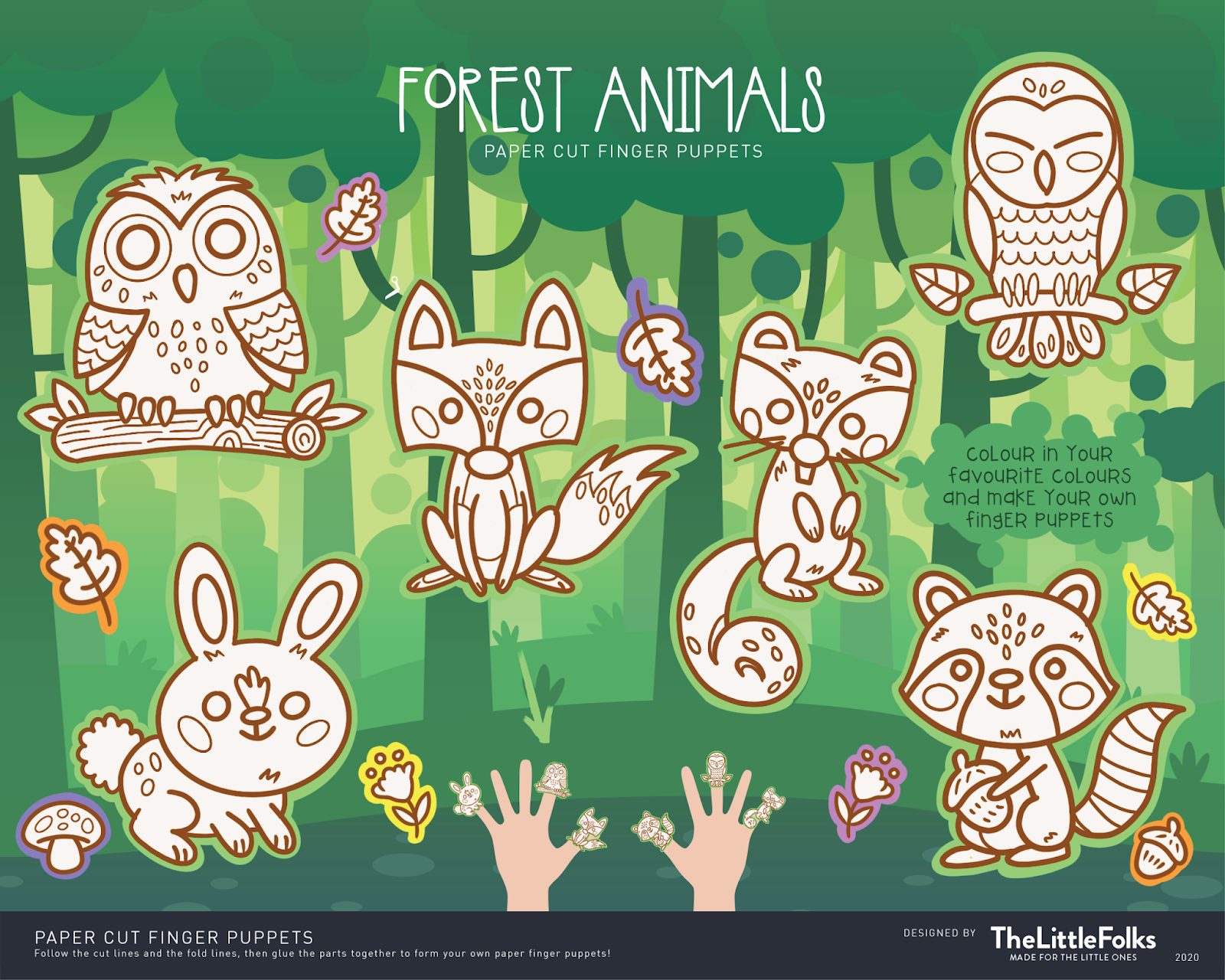 Forest Animals Puppets