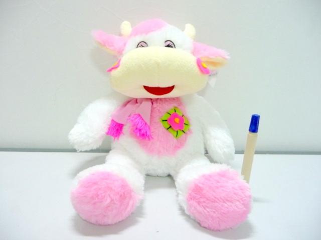 Boneka Sapi Putih Pink CW001 | Kios Boneka