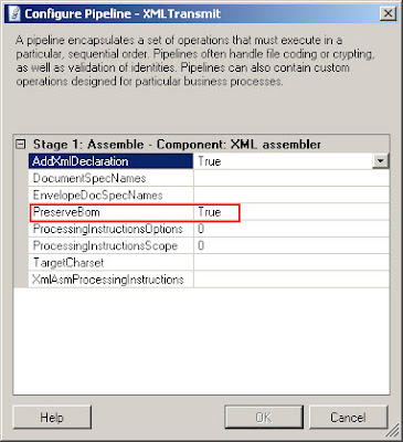 BizTalk: 8.BizTalk special character in XML beginning, EF,BB,BF ...