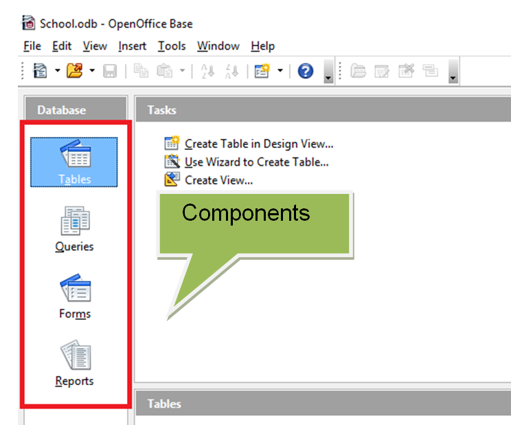 Class 10 It Chapter Database Management System Topic Create Table In Open Office