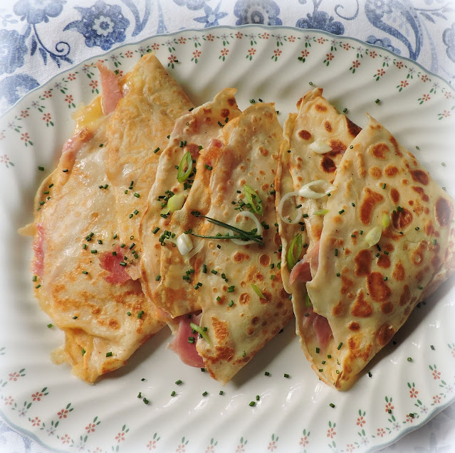 Ham, Gruyere & Spring Onion Crepes | The English Kitchen