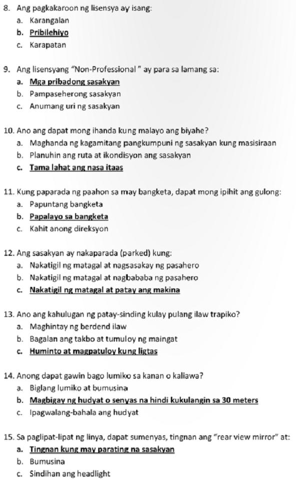 leafdance: LTO (Sample Mock) Exam