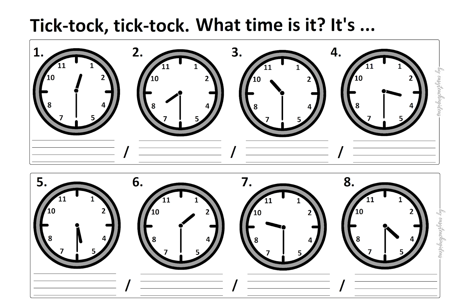 moje pomysły jak ...: Tick-tock, tick-tock, tick-tock ...