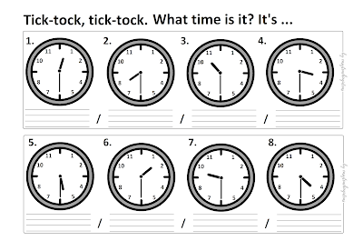 moje pomysły jak ...: Tick-tock, tick-tock, tick-tock ...