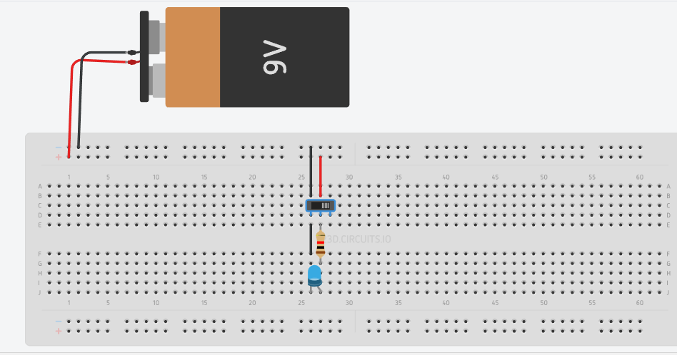 Contoh rangkaian LED