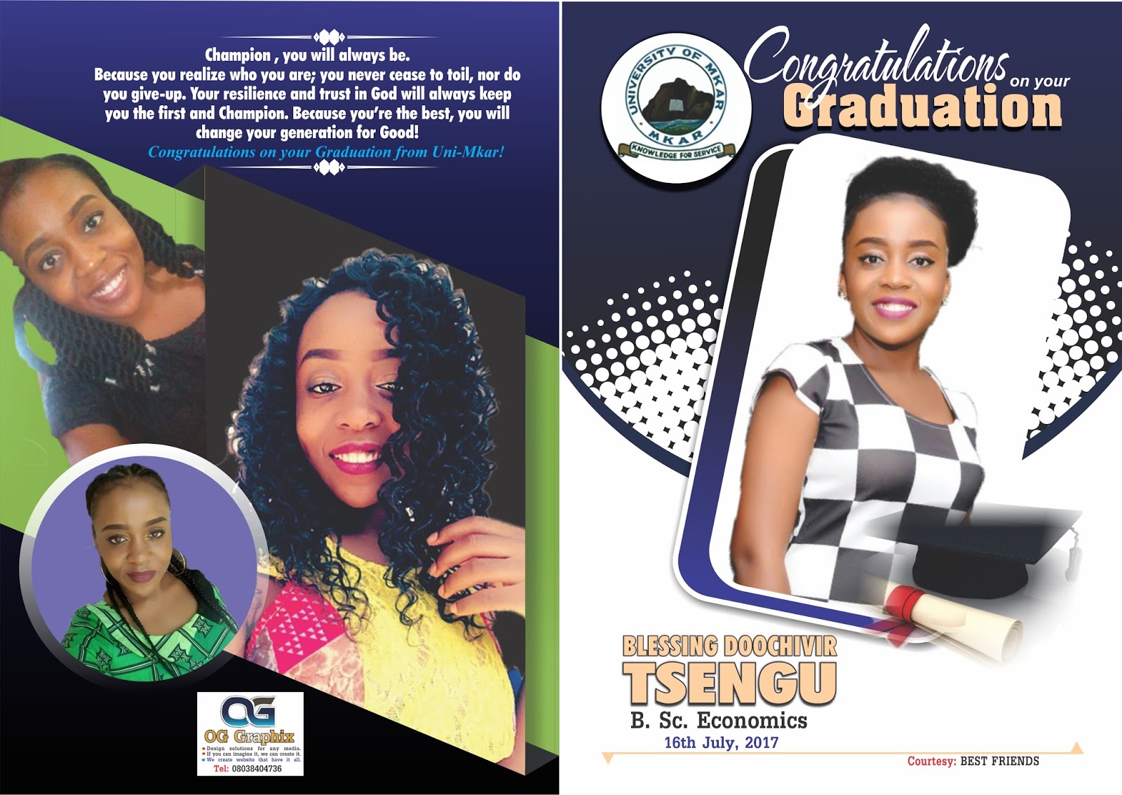OG Graphix Design: Need a Digital designed Jotter on your Graduation or ...