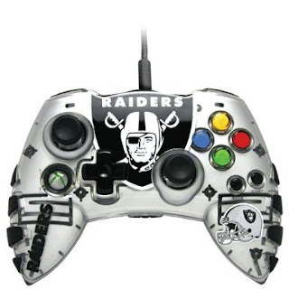 video-games: Xbox 360 NFL Oakland Raiders Controller