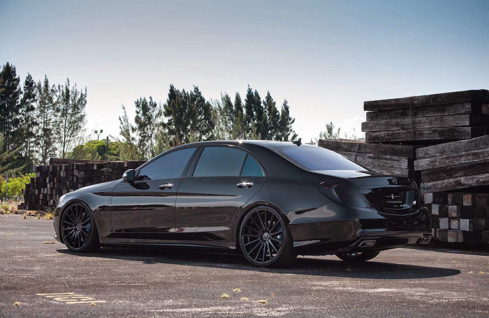 Car Show Bernie: Blacked Out Mercedes S550 On Vossen Wheels by ...