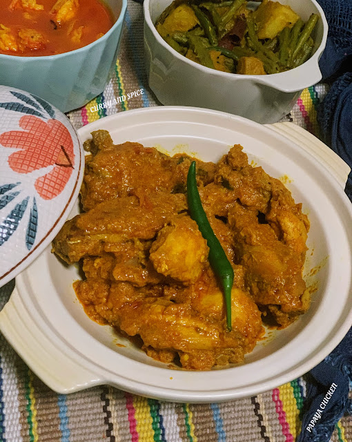 CURRY AND SPICE: PAPAYA CHICKEN