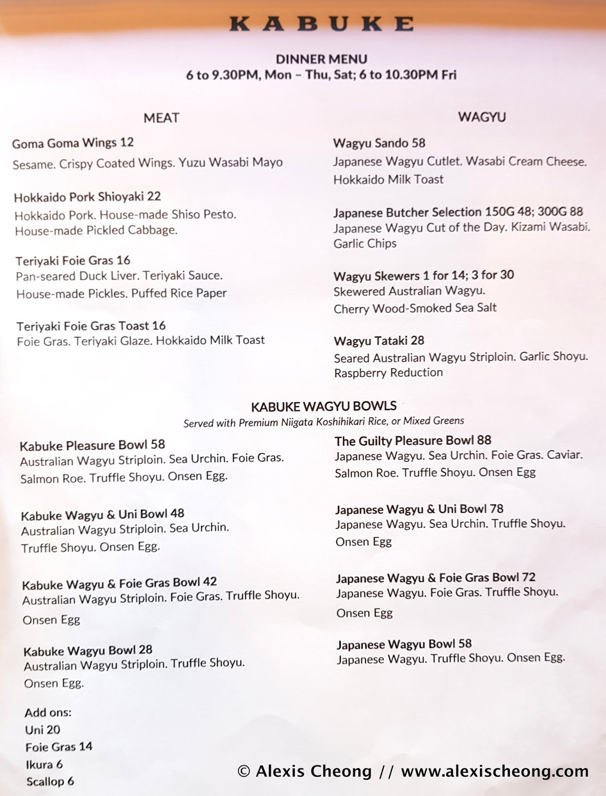 alexis blogs: Japanese Gastrobar Kabuke refreshes with expanded menu at ...