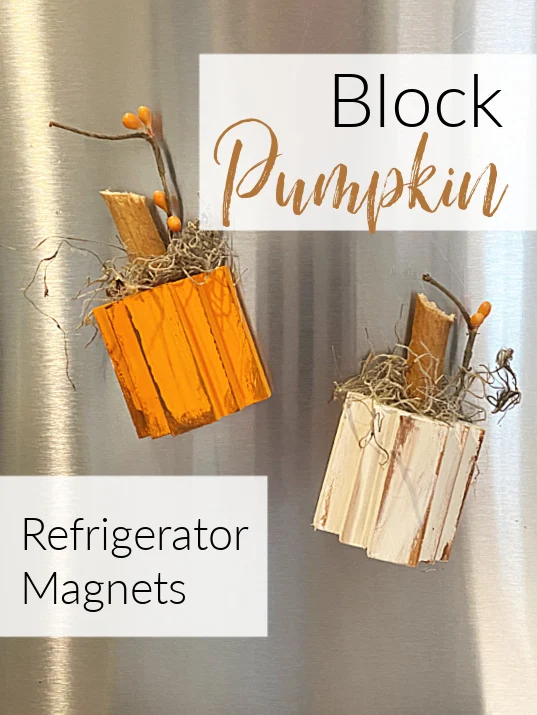 Easy Pumpkin Refrigerator Magnets