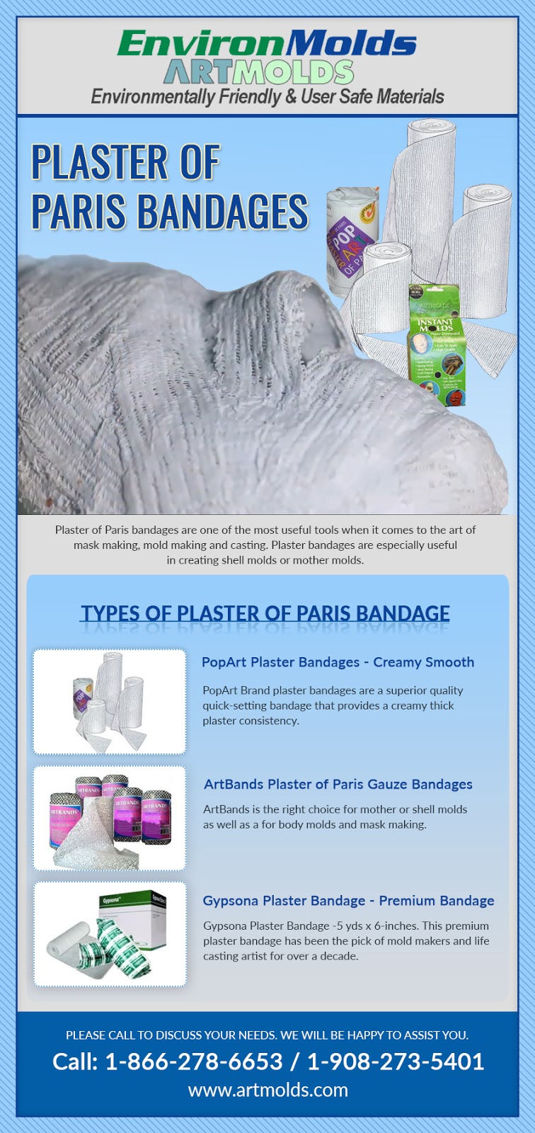 Mold making and Casting products through EnvironMolds, LLC: Plaster ...