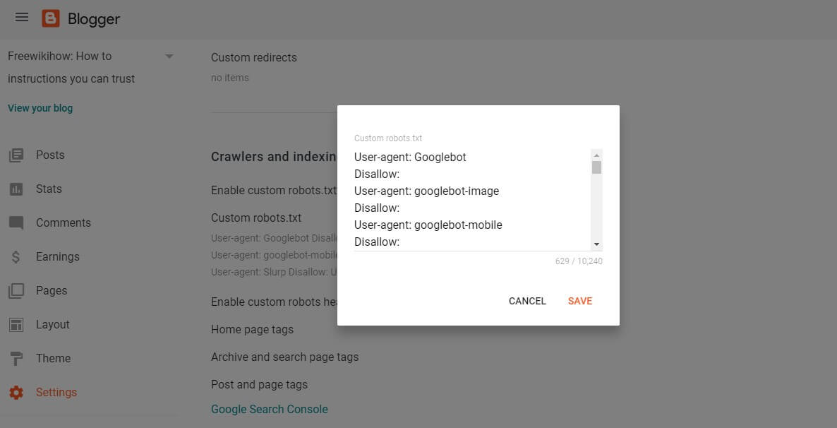 How To Create and Add Sitemap Page in Blogger