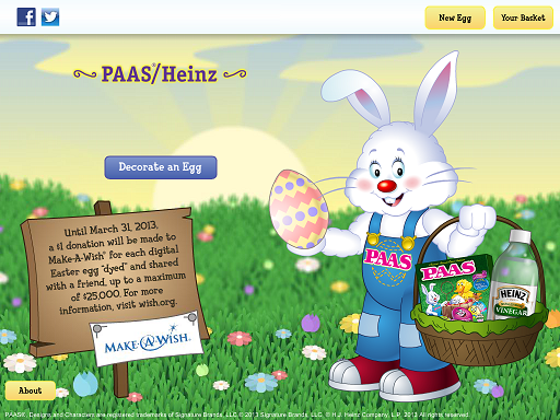 Bonggamom Finds: Decorate a virtual Easter Egg with PAAS and Heinz