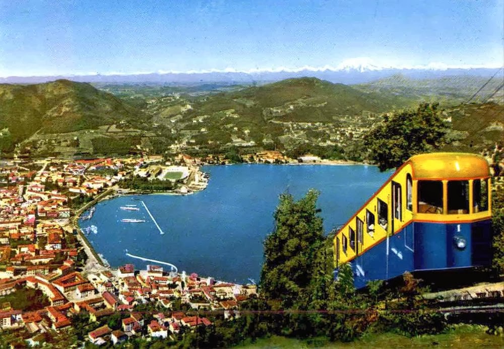 transpress nz: funicular from Como to Brunate, Italy