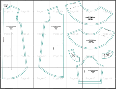 The Little Sewist: Free sewing pattern: Half sleeve drop waist dress