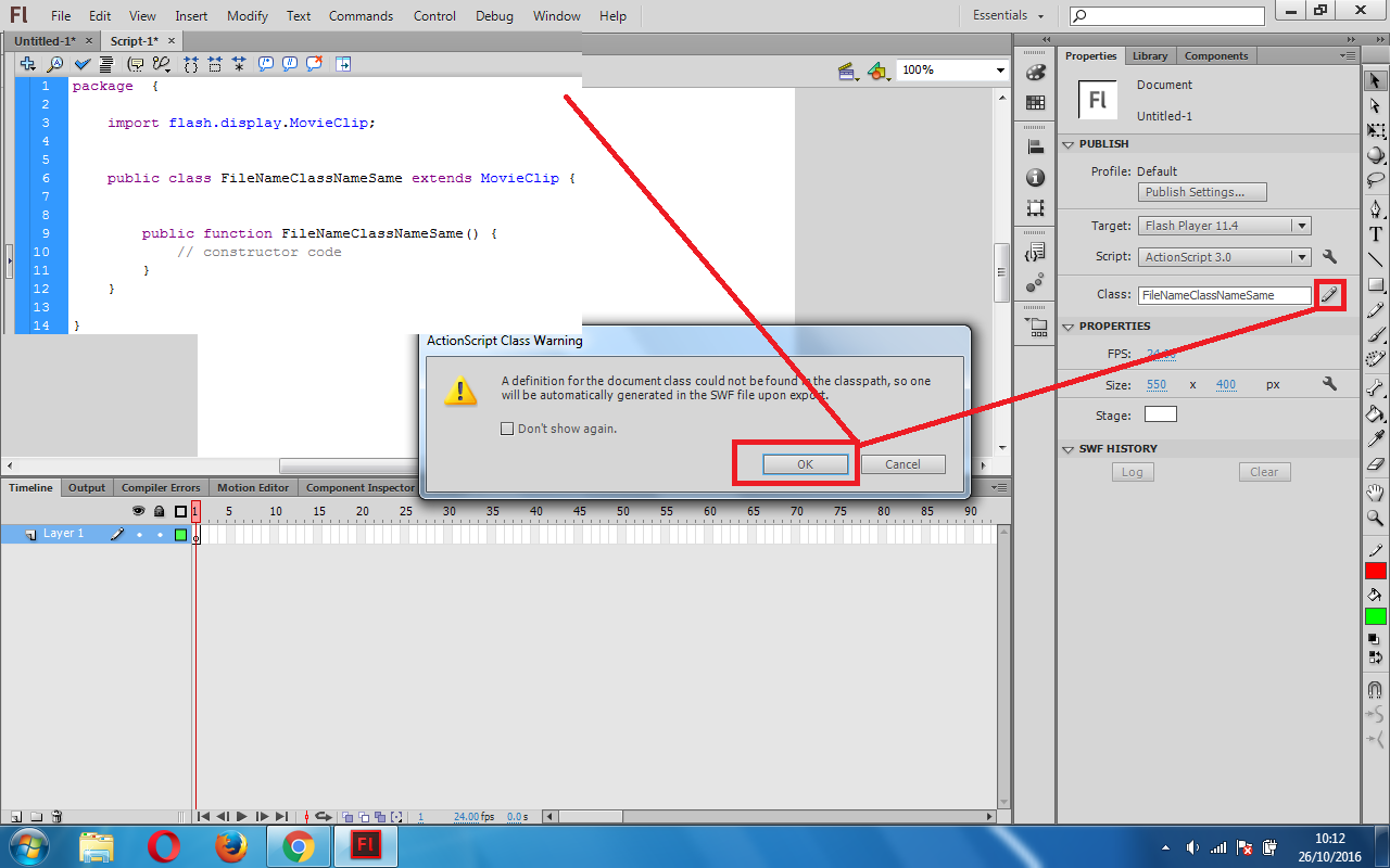 BUTTON FUNCTION AS3 AND BUTTON CLASS AS3 - Flash College