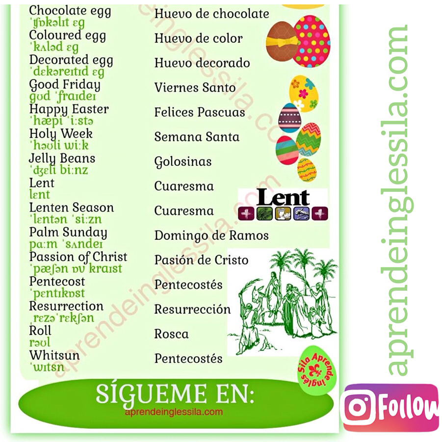 IDIOMAS-CAMBRIDGE San Francisco de Asís: VOCABULARIO DE SEMANA SANTA Y ...