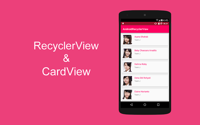 (Tutorial Android) RecyclerView and CardView Android Material Design ...