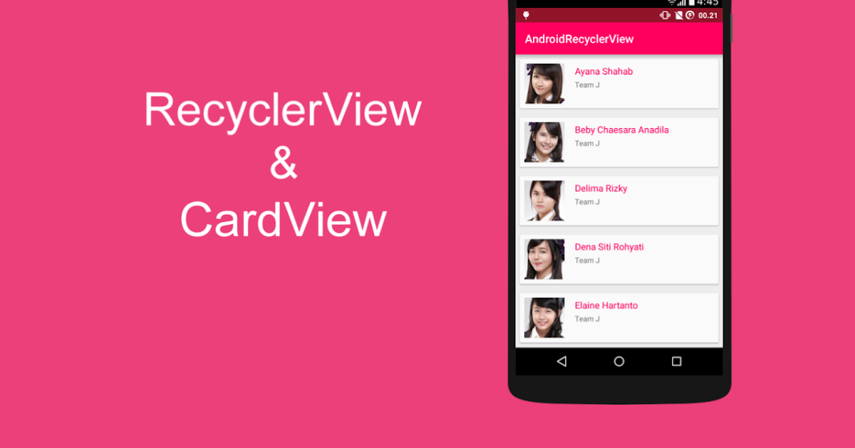 (Tutorial Android) Recyclerview And Cardview Android Material Design