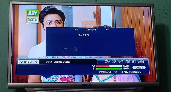ARY Package on Paksat 1R at 38.0°East Frequency