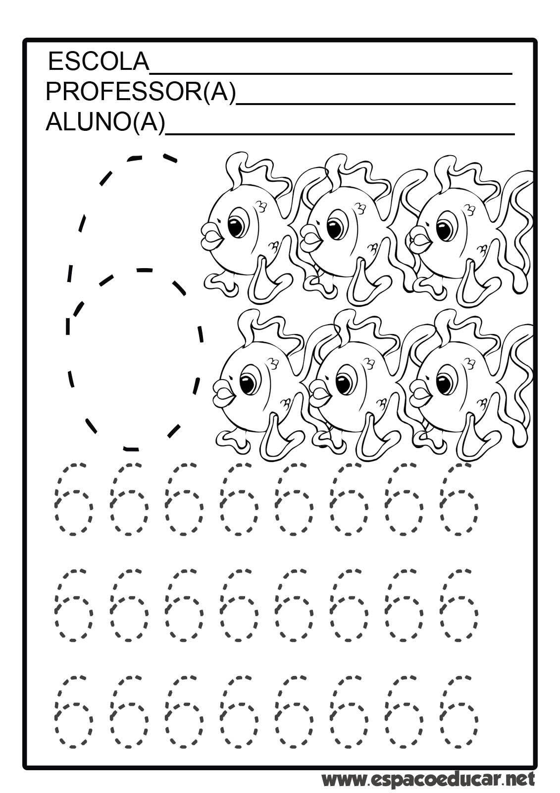 ATIVIDADES COM NUMERAIS TRACEJADOS DE 0 A 9 PARA COORDENAÇÃO MOTORA ...