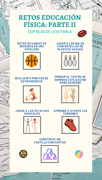 EDUCACIÓN FÍSICA EN CASA: Retos de Educación Física: parte 2